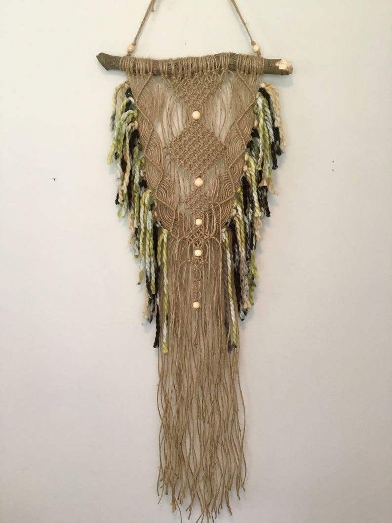 Macrame Wall Hanging Jute Macrame Boho Decor Fibre Art - Etsy Canada