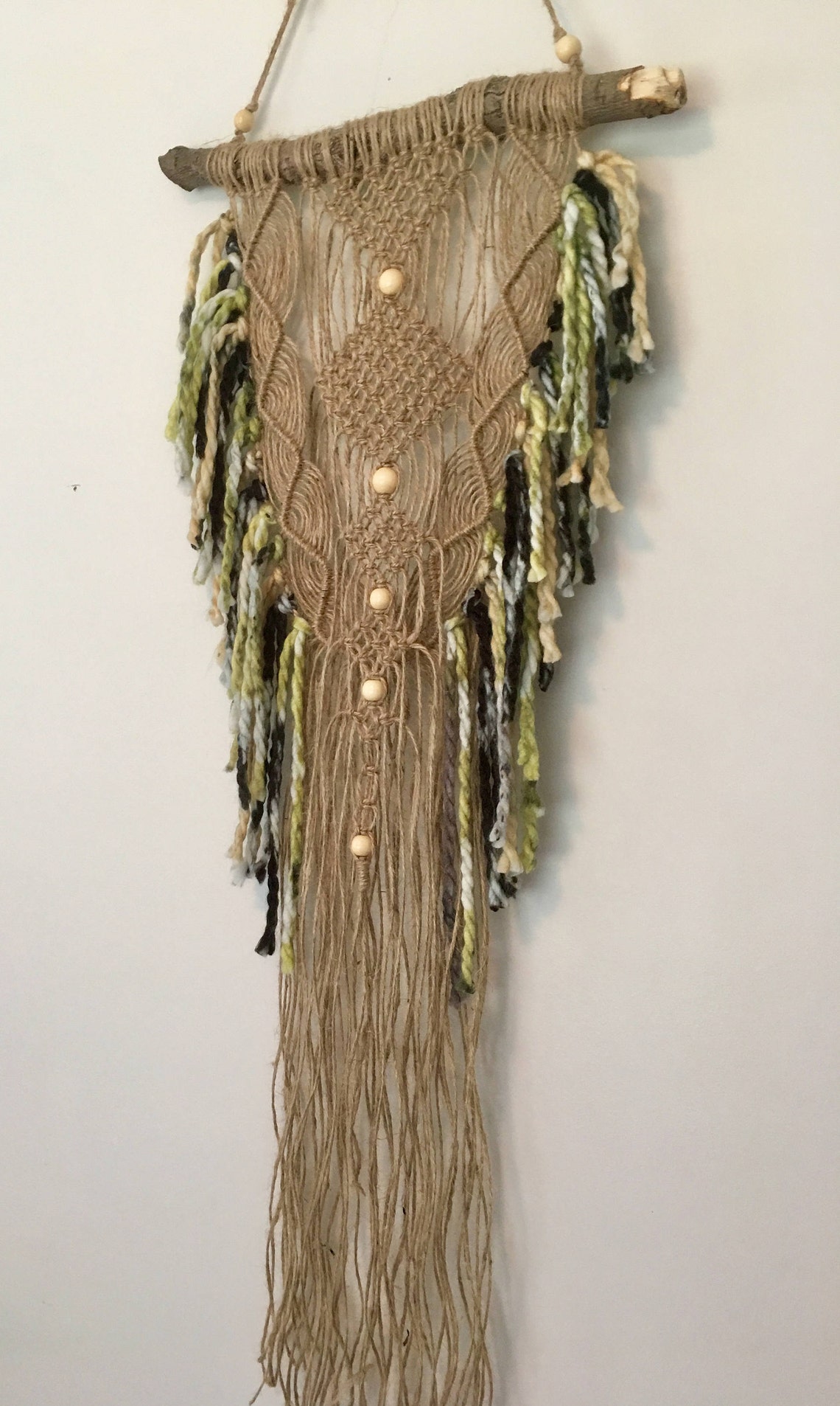 Macrame Wall Hanging Jute Macrame Boho Decor Fibre Art - Etsy Canada