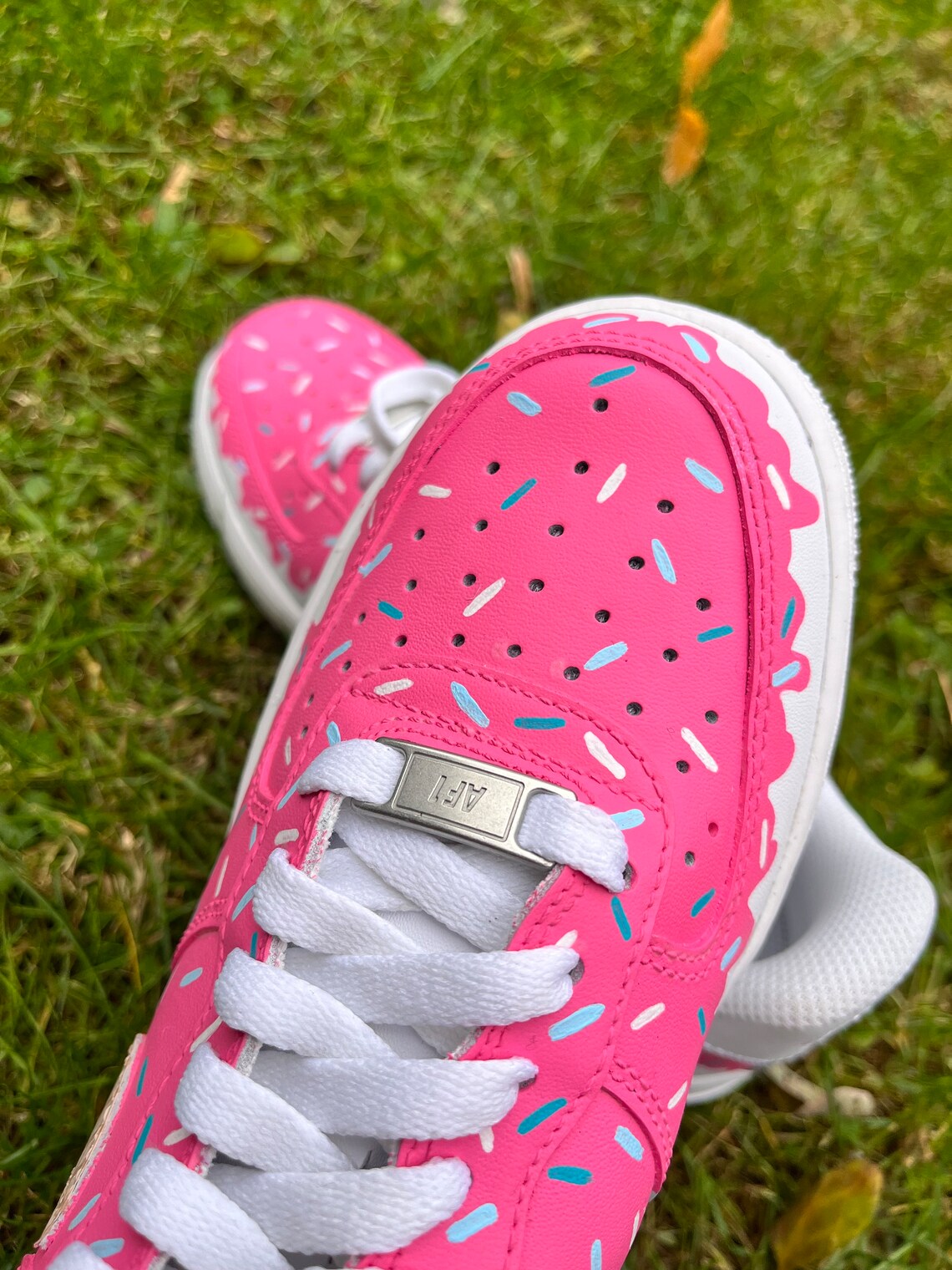 Hand-painted Ice Cream Drip Air Force 1s | Custom Sneakers - Etsy