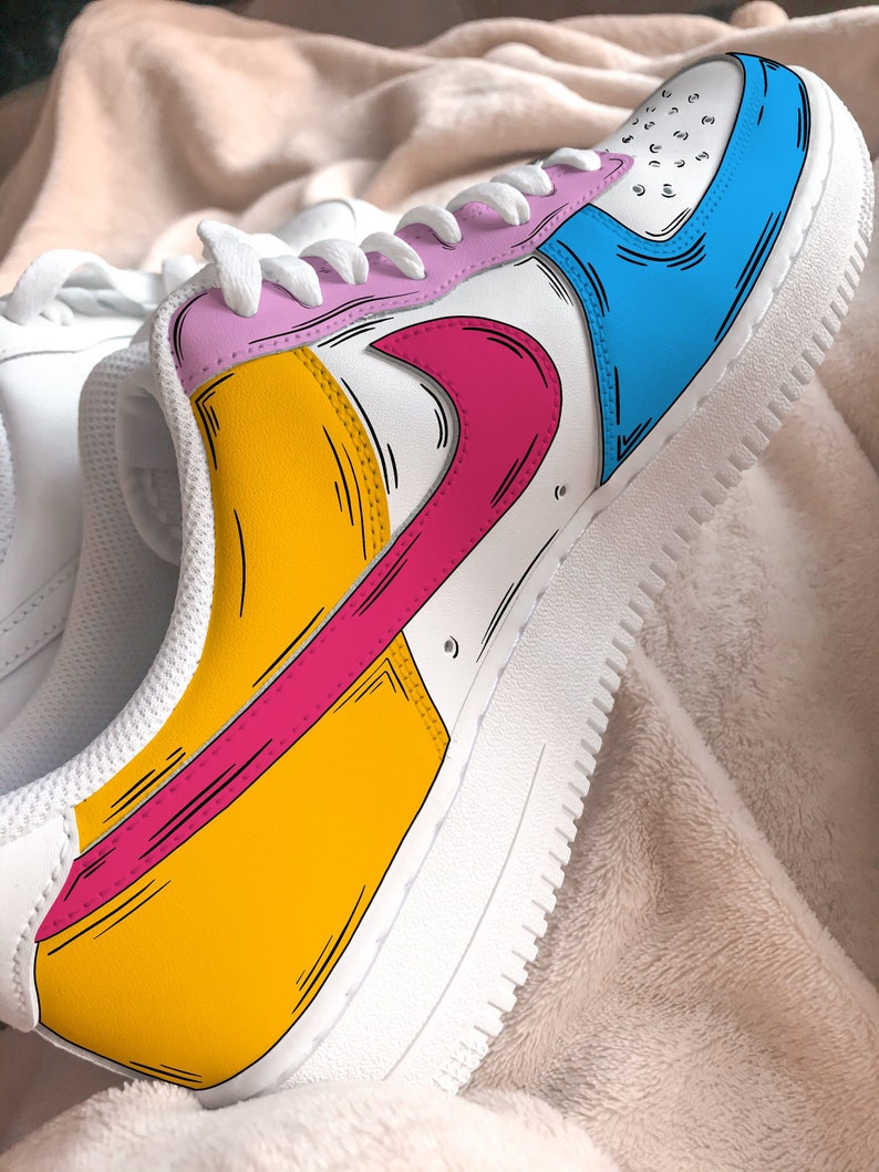 Cartoon Custom Air Force 1s Cartoon Custom Sneakers Custom Air Force 1s ...