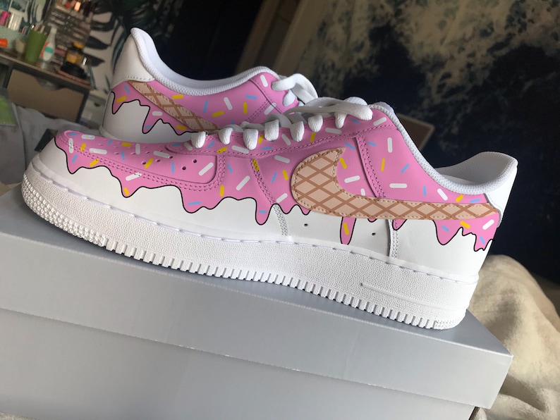 Ice Cream Drip Air Force 1s Ice Cream Custom Sneakers - Etsy
