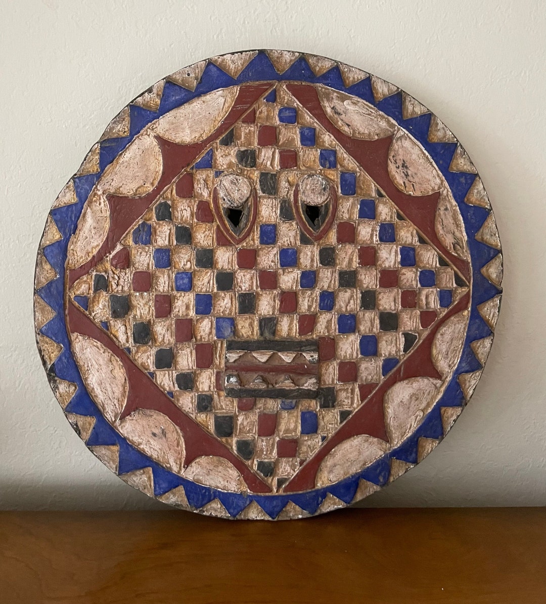 Authentic Bwa Sun Mask, African Art, Hand Carved Wood, Wall Decor Mask ...