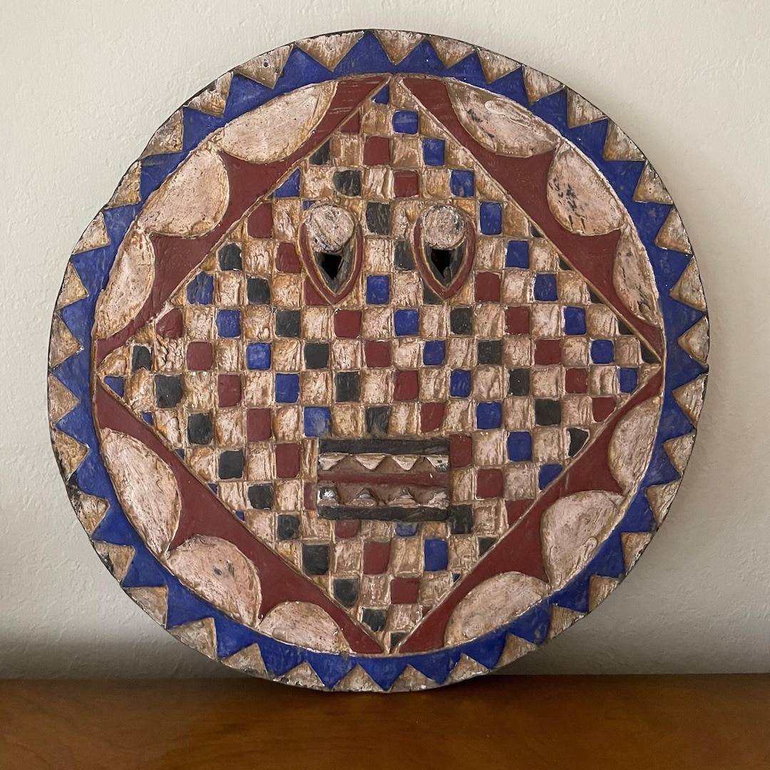Authentic Bwa Sun Mask, Hand Carved African Wall Decor Mask - Etsy