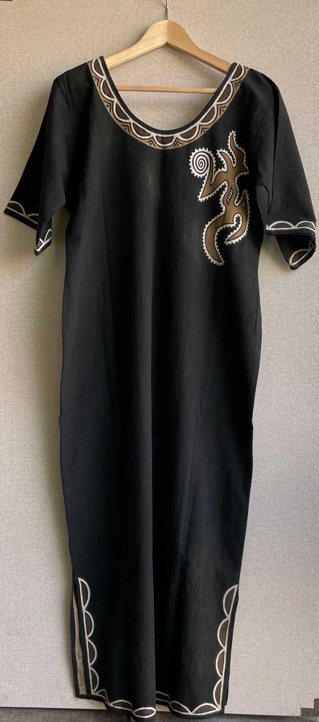 Mudcloth Cotton Textile Dress, African Bogolan Pattern Fabric - Etsy