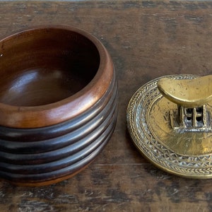 African Art Decor, Carved Wood, Ashanti Bronze Stools Vessel 001 - Etsy