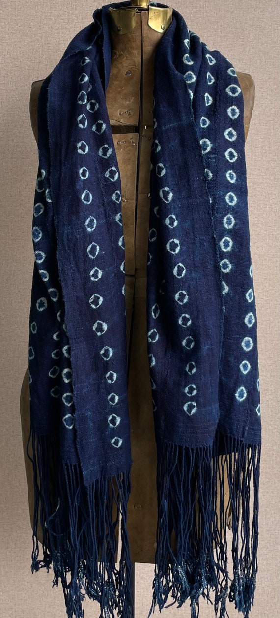 african indigo shawl - Gem