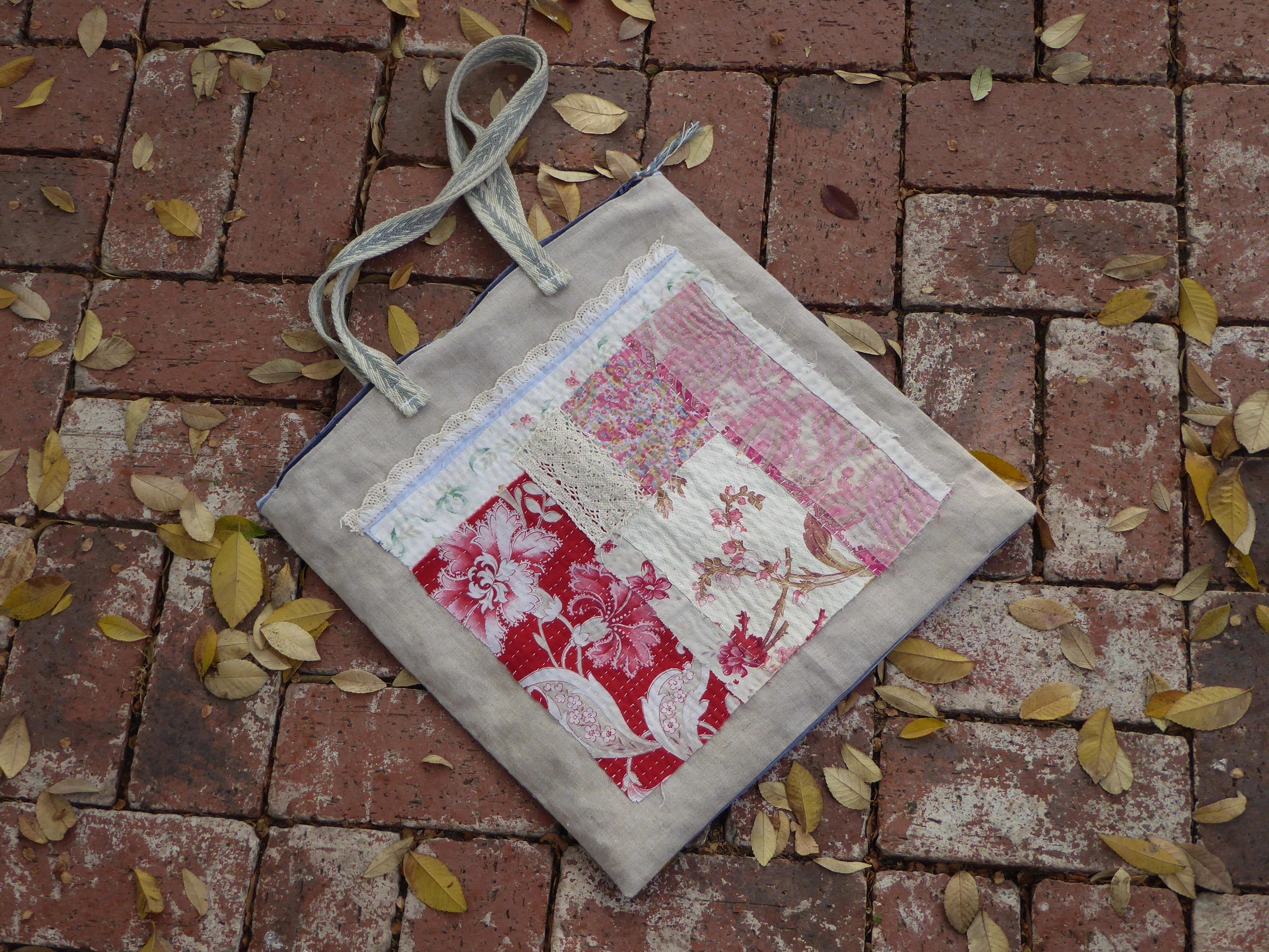 SALE Collage Shoulder Bag With Lace - Etsy