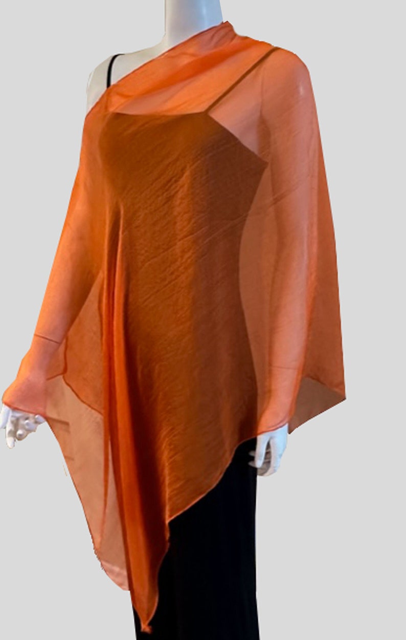 Seasonless Sheer Lightweight Poncho Etsy