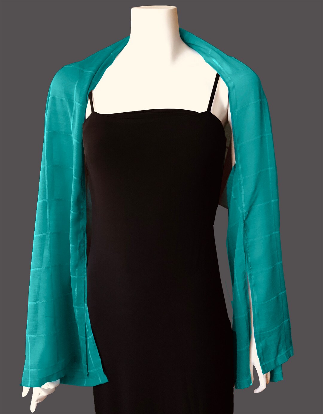 Solid Color Bolero Cape Shrug, Multipurpose Long Sleeve Cape Shrug - Etsy