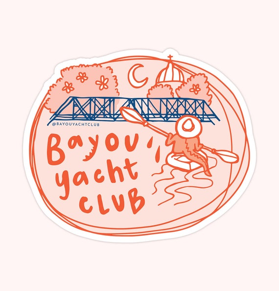 Bayou Yacht Club BYC Vinyl Weatherproof Sticker - Etsy