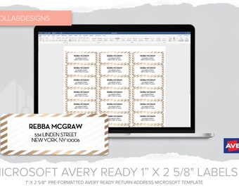 Address Label, Editable Address Label, Address Label Template, Editable ...