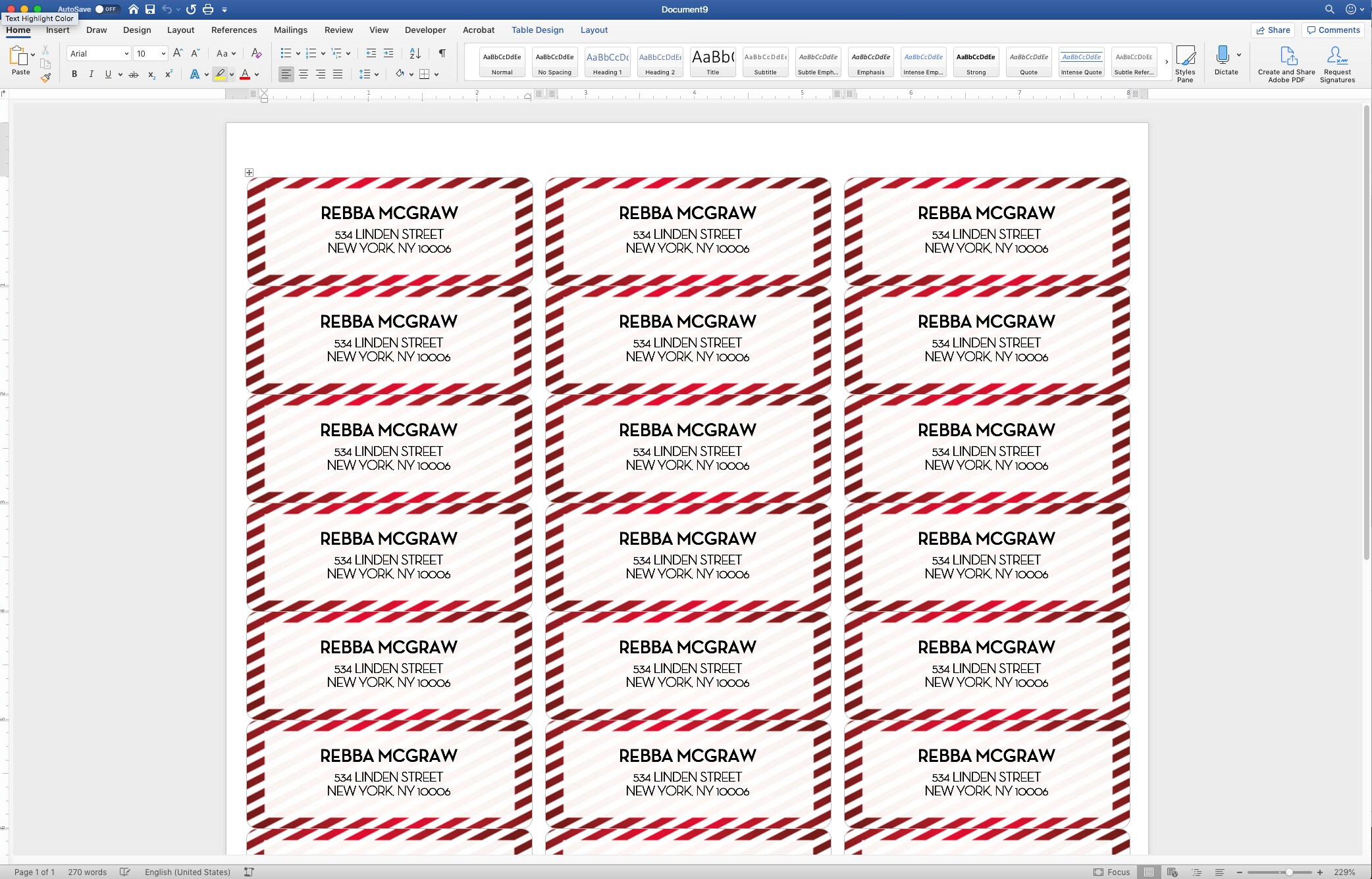 Address Label Editable Address Label Address Label Template | Etsy