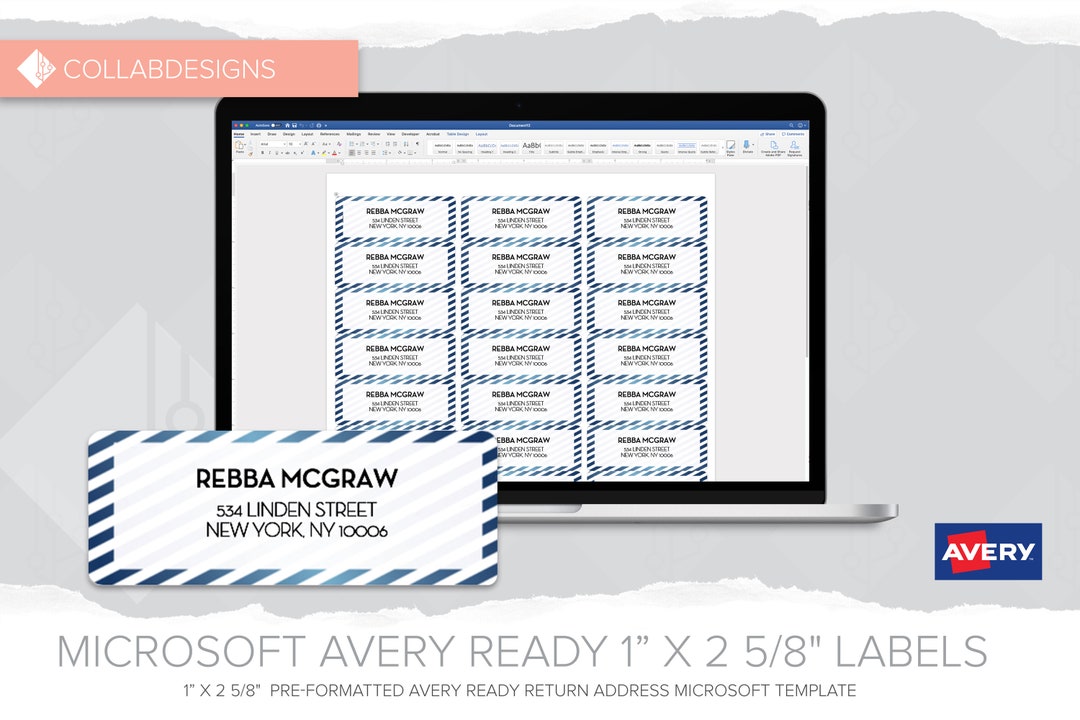 Address Label, Editable Address Label, Address Label Template, Editable ...