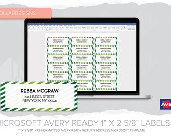 Address Label, Editable Address Label, Address Label Template, Editable ...