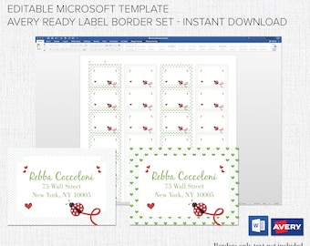 Printable Avery Label Borders - Etsy