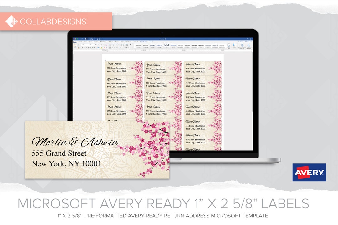 Address Label, Editable Address Label, Address Label Template, Editable ...