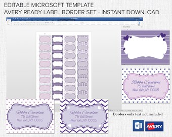 Printable Avery Label Borders - Etsy