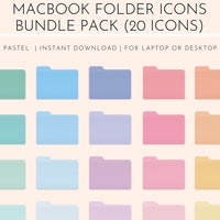 Bright Rainbow Folder Icons Folder Icon Color Pack Mac OS Systems ...