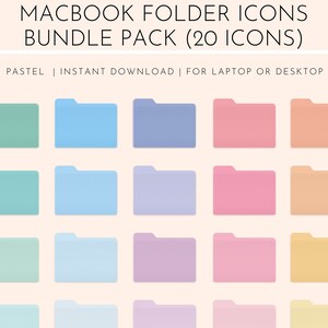Bright Rainbow Folder Icons Folder Icon Color Pack Mac OS Systems ...