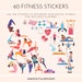 Digital Fitness and Wellness Planner Fitness Stickers Health Journal ...