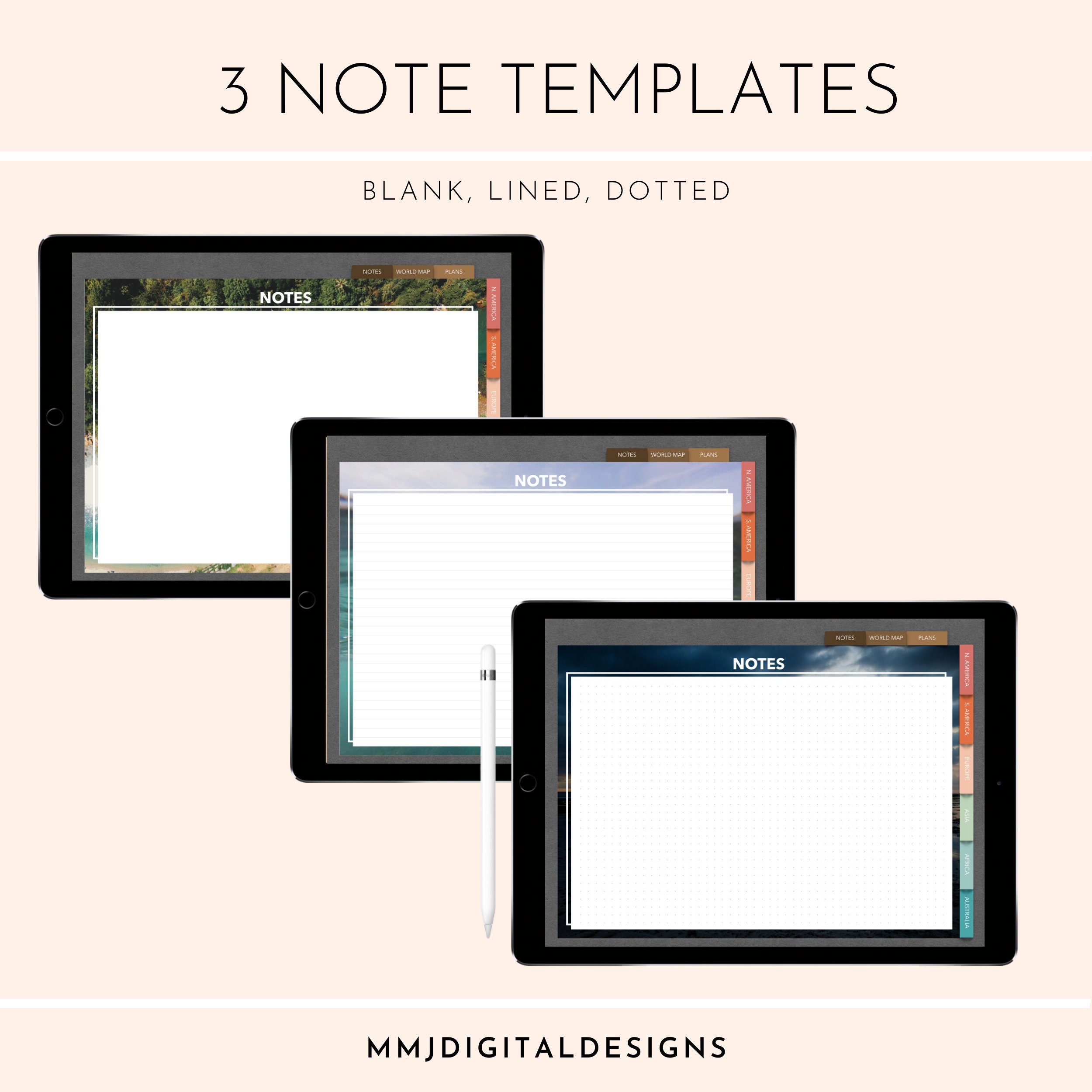 Digital Travel Journal Download With Hyperlinks Sticker - Etsy