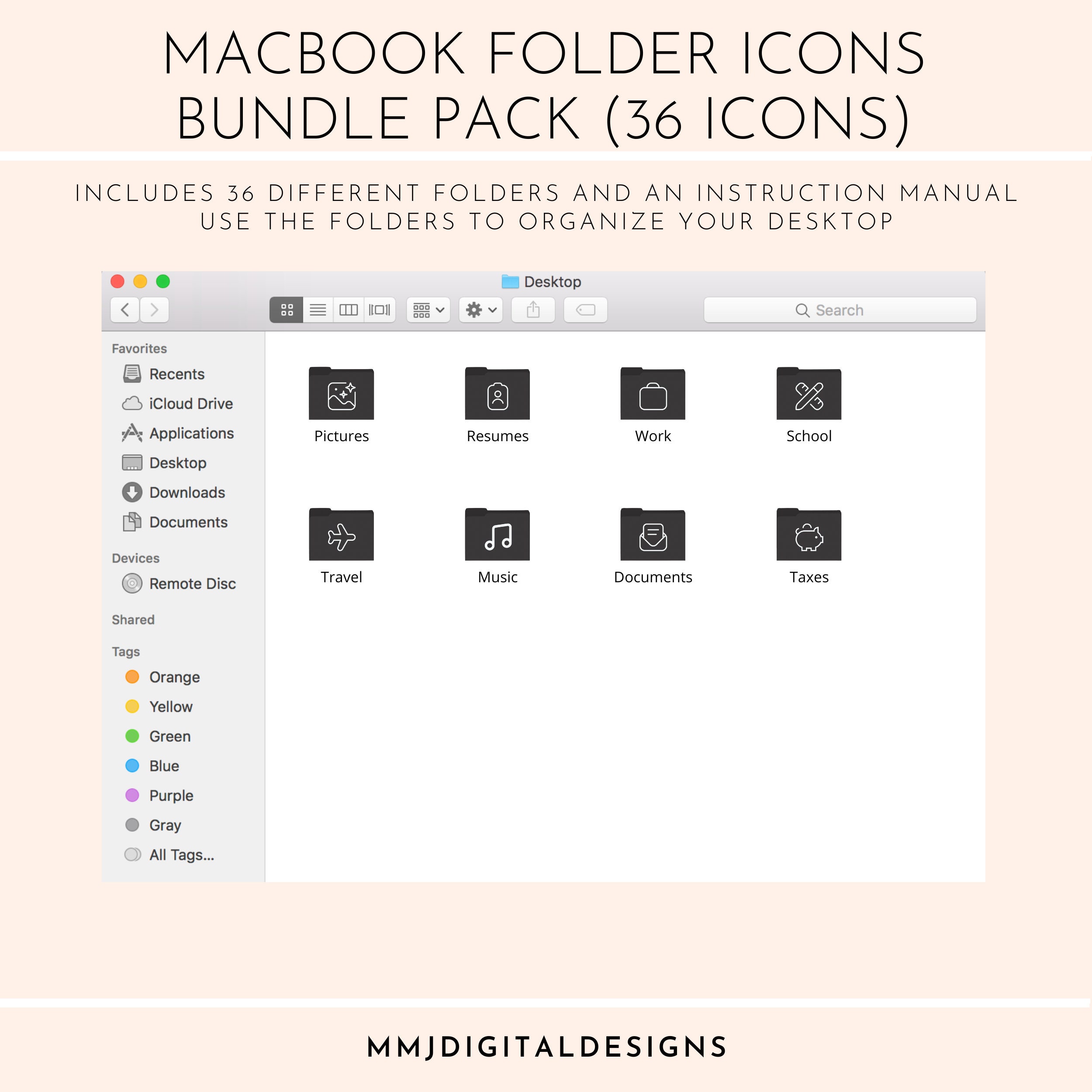 White Folder Icons | Folder Icon Pack | Mac OS Systems | Instant ...