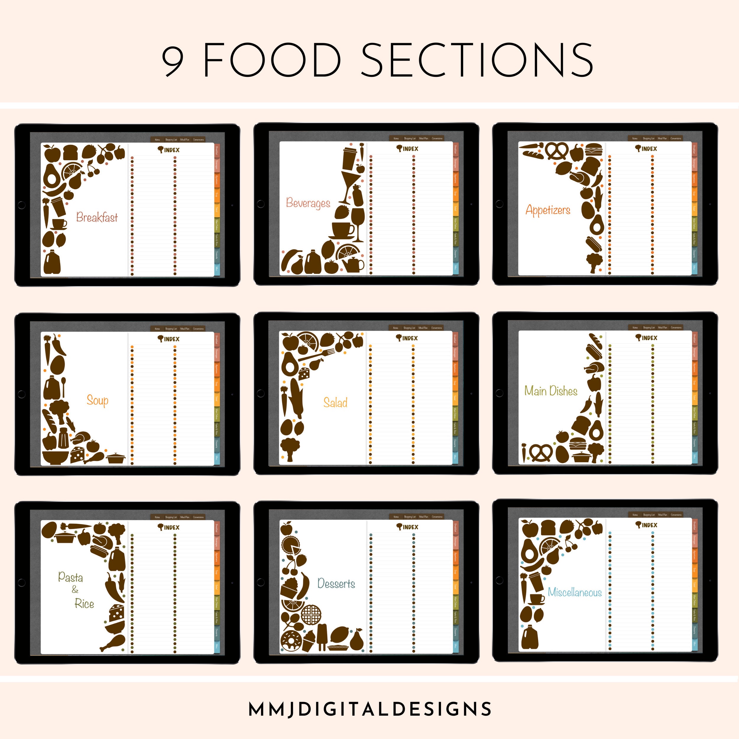 Digital Recipe Book/ Cookbook Download With Hyperlinks - Good for ...