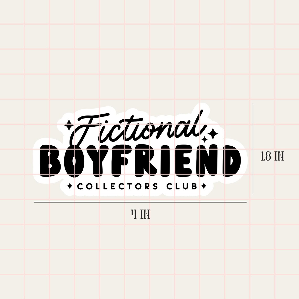 Fictional Boyfriend Collector Sticker: Waterproof Vinyl Decal - Etsy