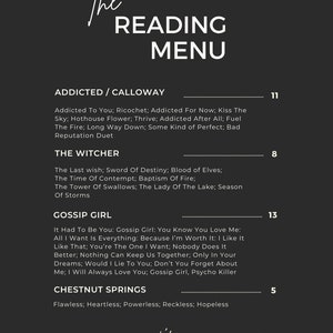Custom to Be Read Cocktail Menu Poster printable, Bookish Poster, TBR ...
