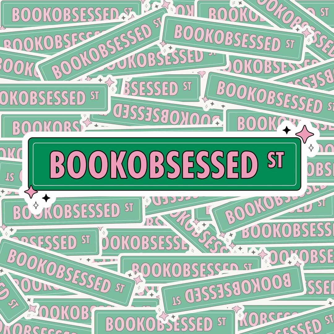 Book Obsessed Sticker | Vinyl Sticker | Waterproof Sticker | Bookish ...