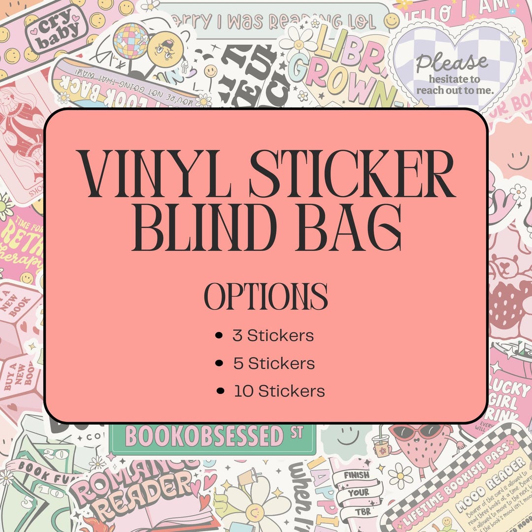 Sticker Blind Bag | Mystery Bag | Vinyl Sticker | Waterproof Sticker ...