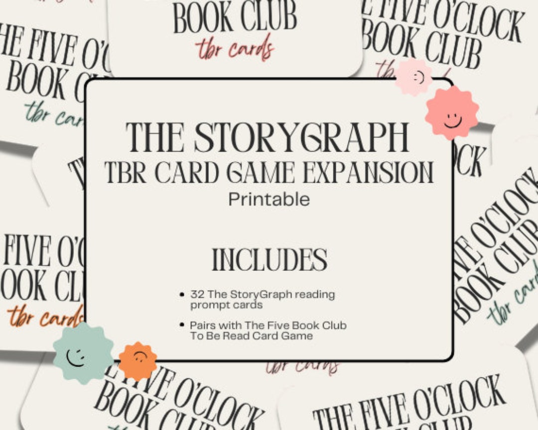 Storygraph Card Pack | TBR Card Game | to Be Read | What to Read ...