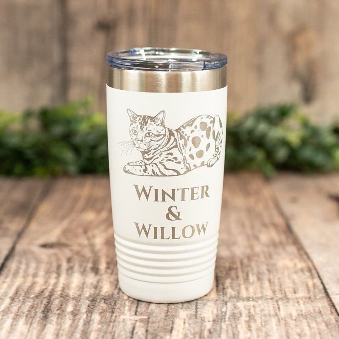 Personalized Bengal Cat - Engraved Bengal Cat Mom Travel Cup, Animal ...