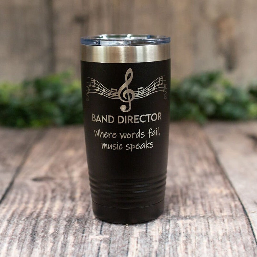 Band Director Personalized - Engraved Stainless Band Mug Gift, Director ...