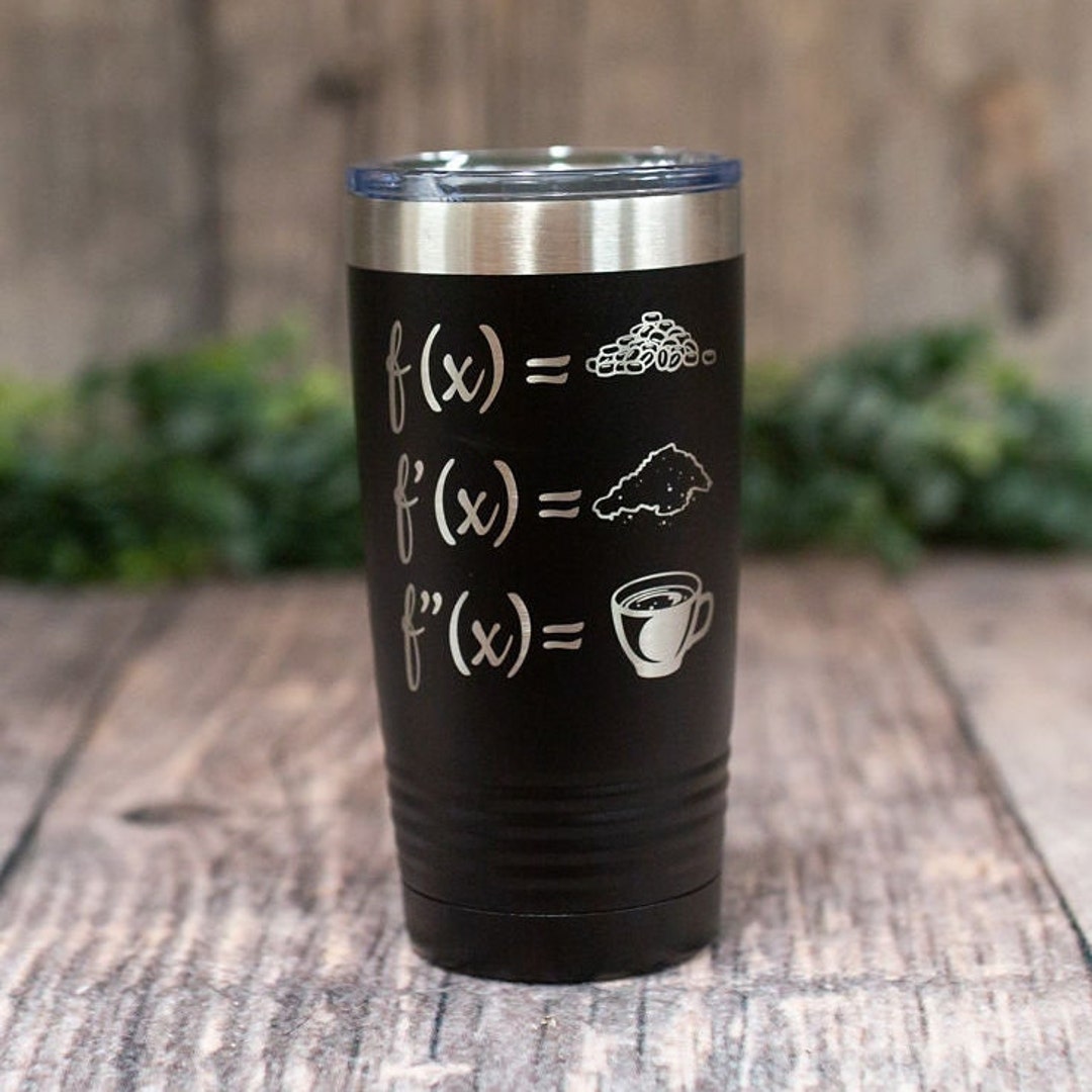Coffee Derivative - Engraved Stainless Steel Math Teacher Tumbler, Math ...