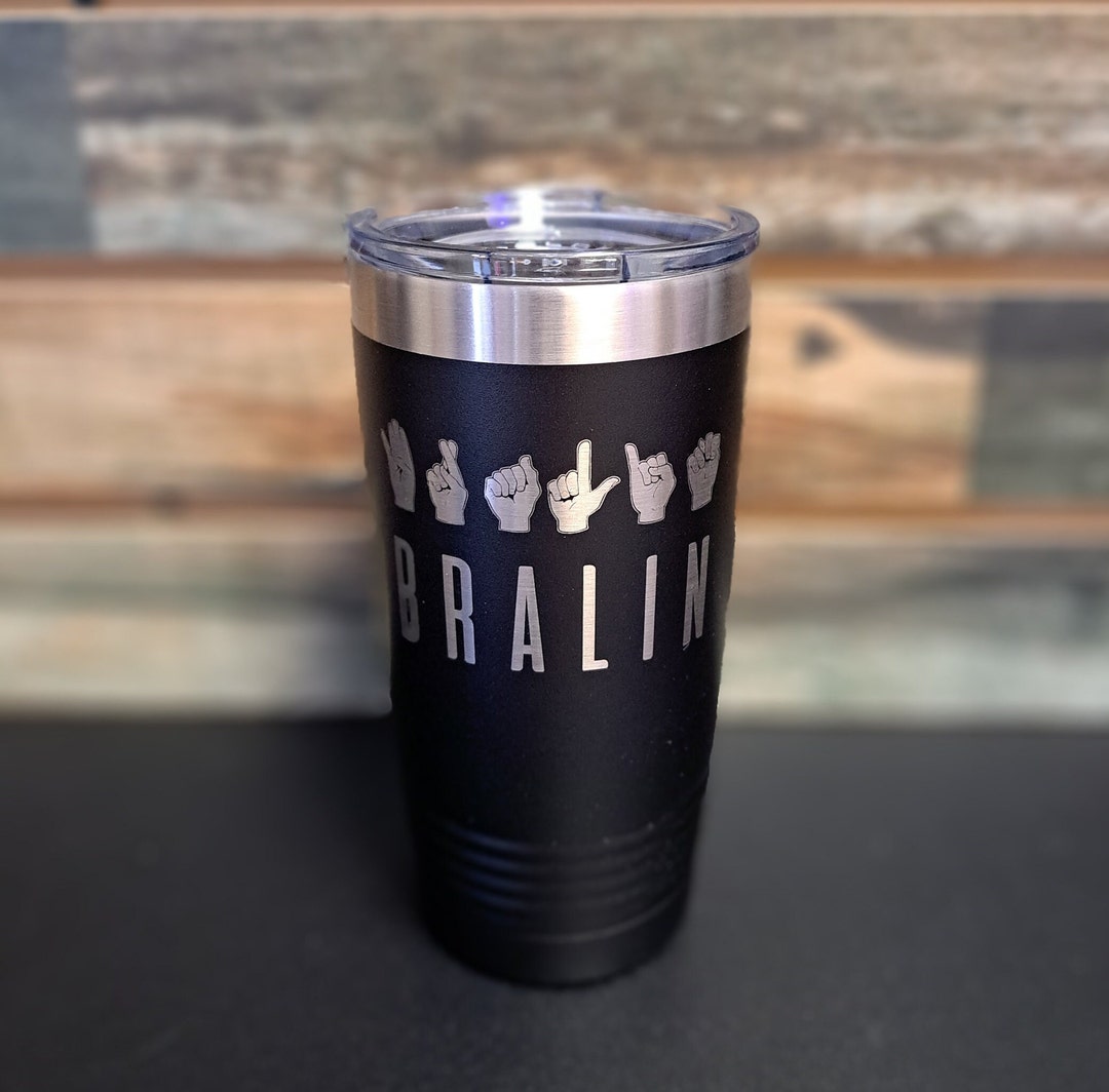 Personalized Name Sign Language - Engraved Stainless Tumbler, ASL Mug ...