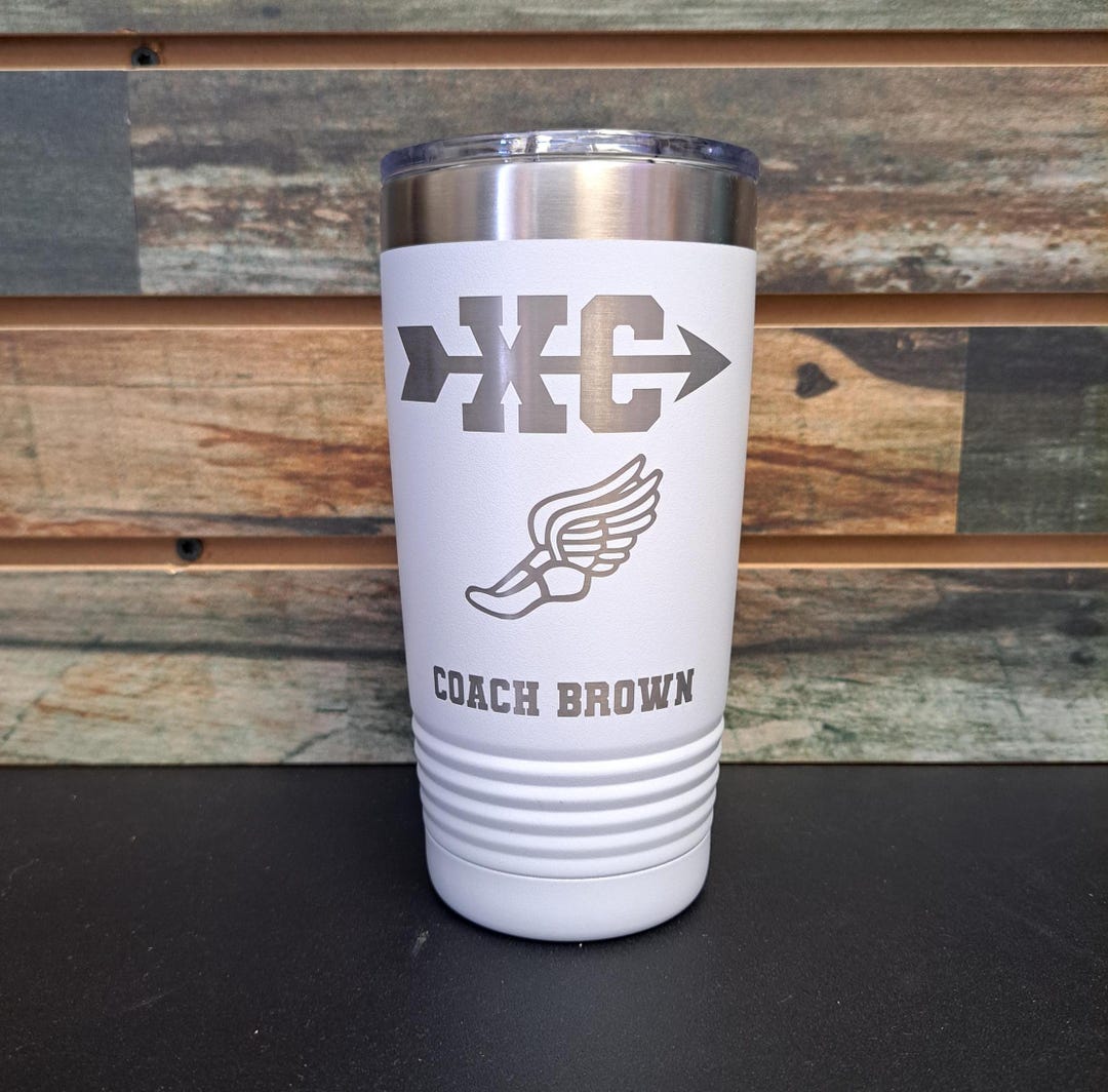 Personalized Cross Country Tumbler - Engraved Stainless Tumbler ...