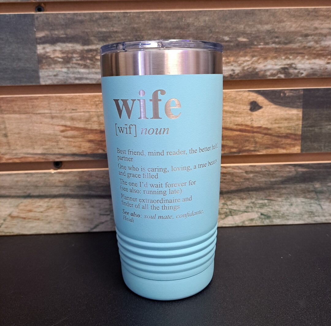 Wife Definition - Engraved Stainless Steel Tumbler, Gift for Her, Gift ...