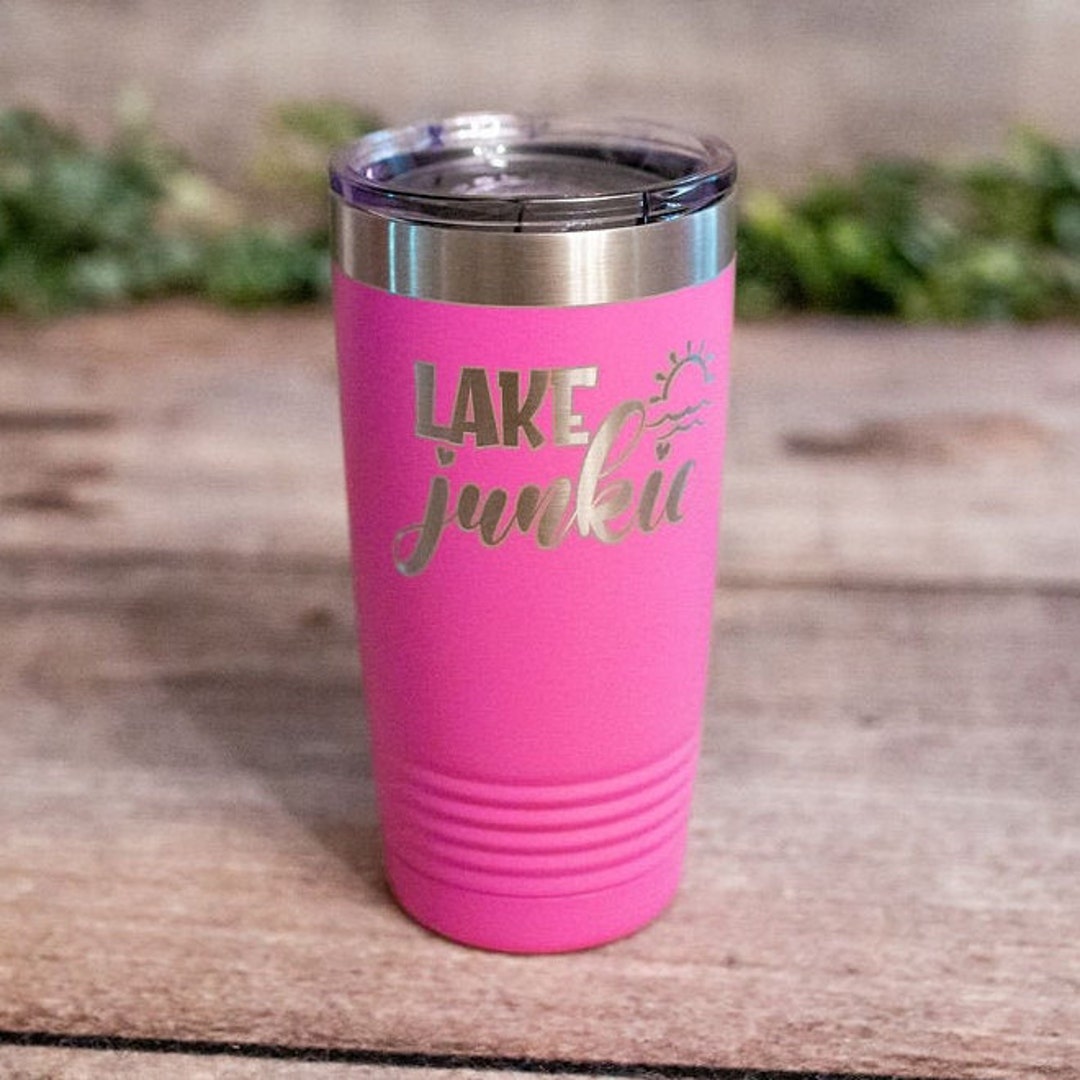 Lake Junkie - Engraved Stainless Steel Lake Life Tumbler, Insulated ...
