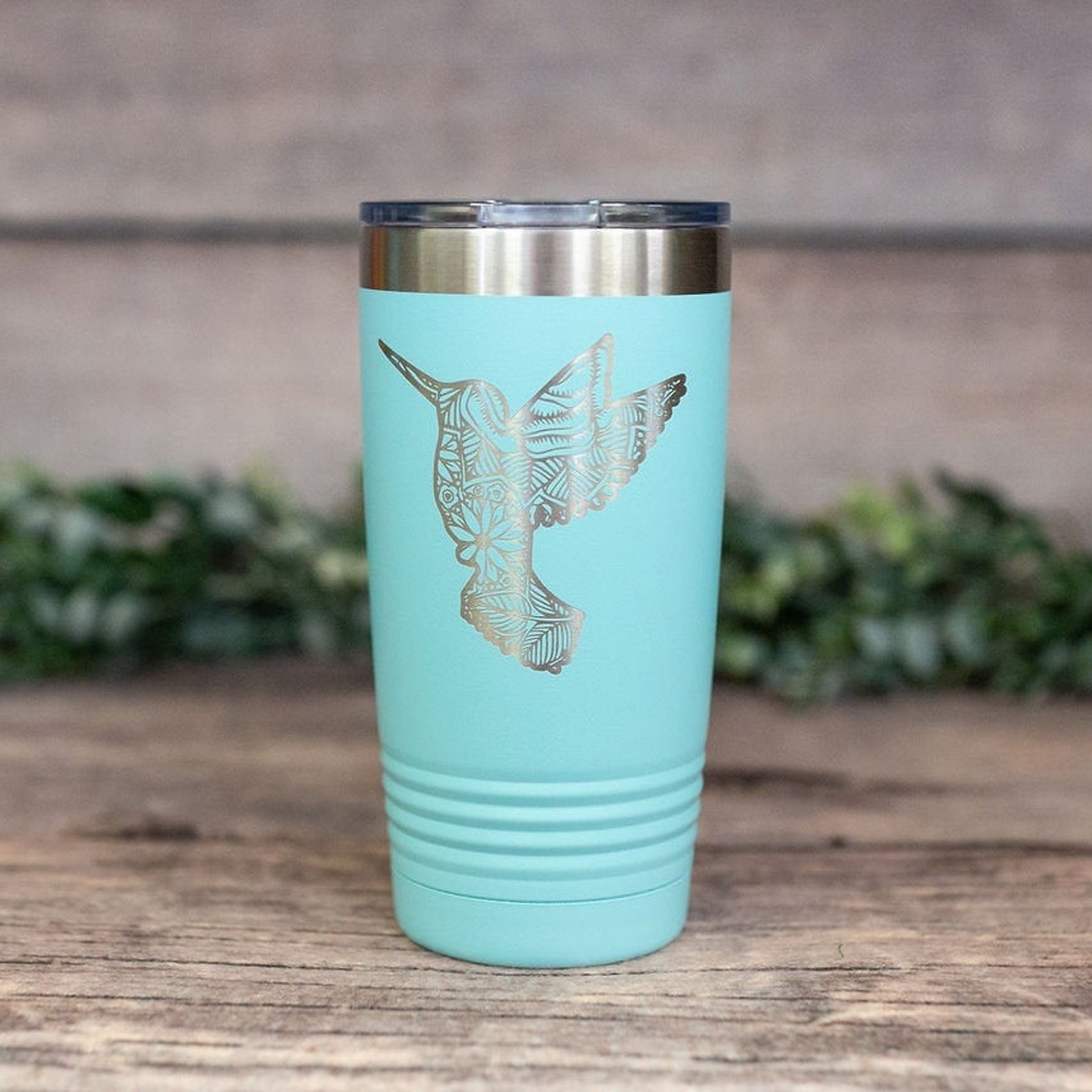 Hummingbird Mandala - Engraved Stainless Steel Tumbler, Cute ...