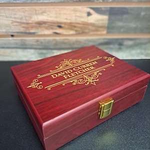 Personalized Wood Gift Box 3 Sizes - Rosewood Finish Gift Boxes, Men's ...