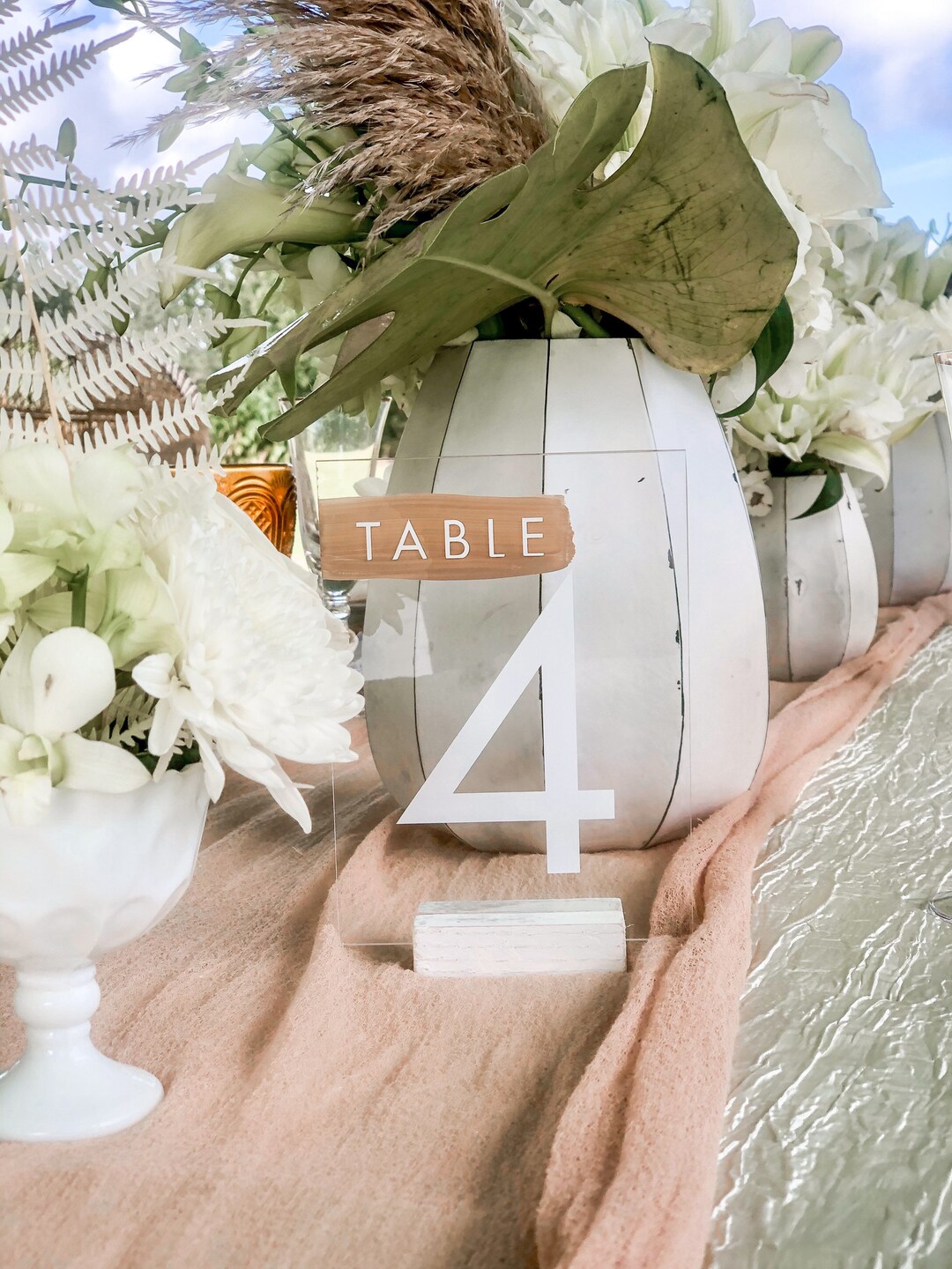 Modern Acrylic Table Numbers, Table Numbers, Modern Table Numbers ...