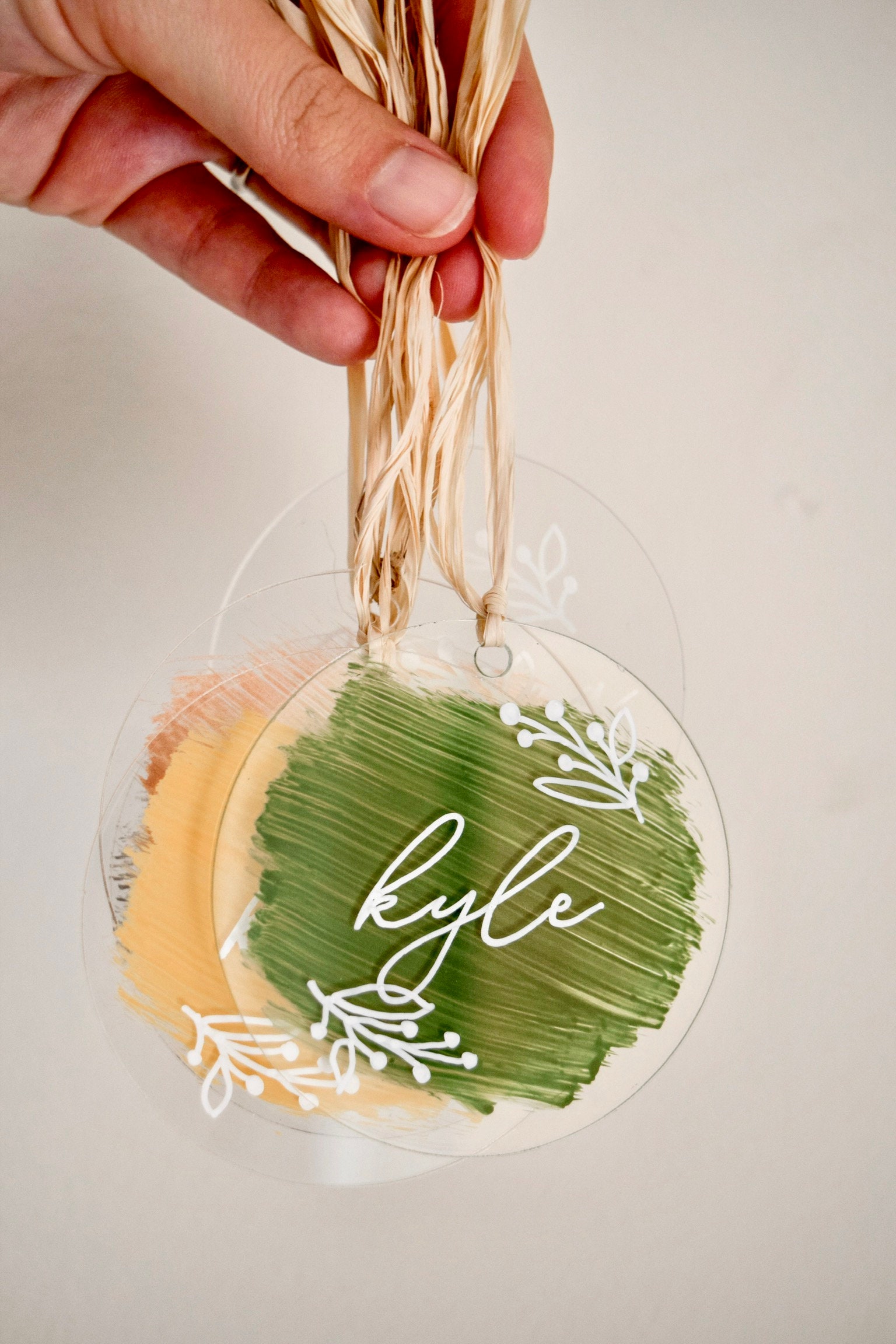 Acrylic Stocking Tags Christmas Stocking Tags Acrylic | Etsy