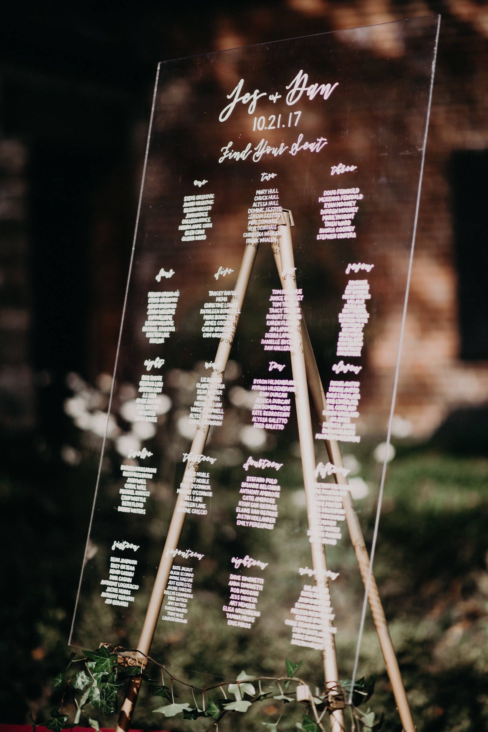 Custom Acrylic Seating Chart Wedding Seating Chart Acrylic | Etsy