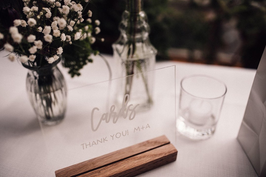 Acrylic Cards Sign Wedding Cards Sign Acrylic Sign - Etsy