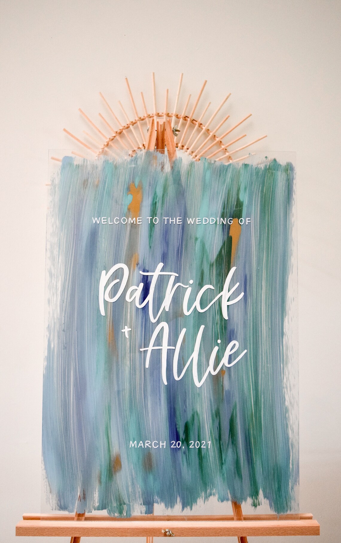 Painted Acrylic Welcome Sign Acrylic Welcome Sign Acrylic | Etsy