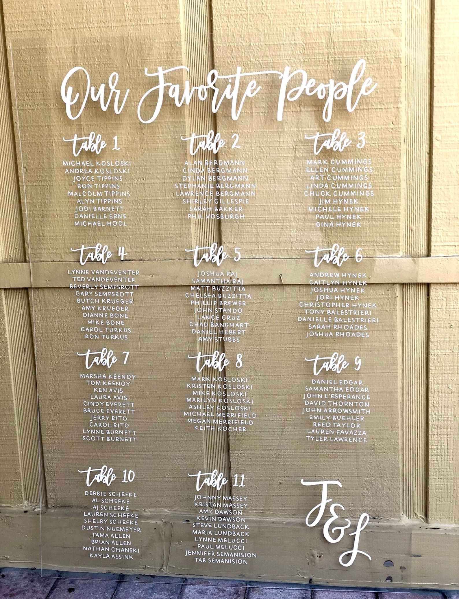 Custom Acrylic Seating Chart, Wedding Seating Chart, Acrylic Sign ...