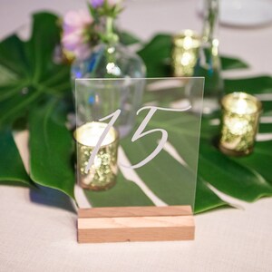 Acrylic Table Numbers, Wedding Table Numbers, Table Numbers ...