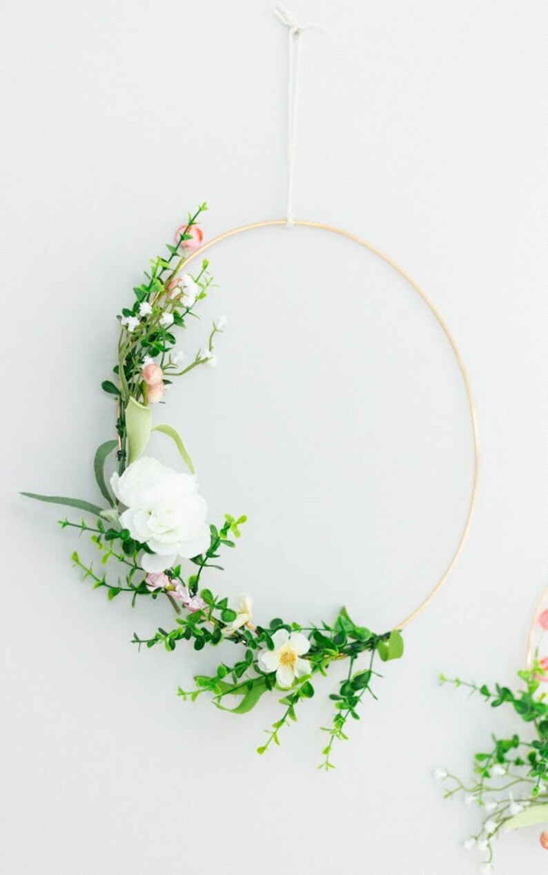 Custom Floral Hoops Floral Hoop Greenery Hoop Wreath - Etsy