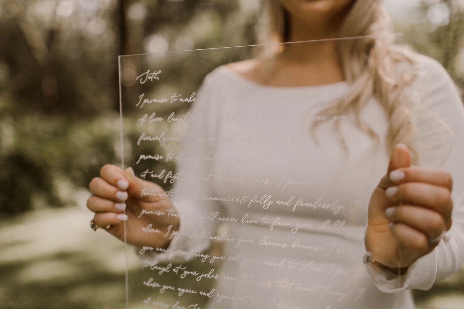 Handwritten Wedding Vows, Personalized Wedding Vows, Wedding Vows on ...